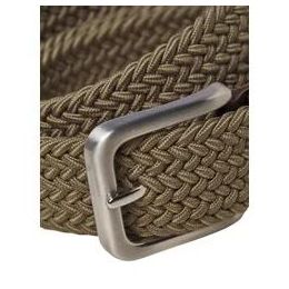 Jack & Jones Stretchg&uuml;rtel JACK & JONES "JACSPRING WOVEN BELT NOOS", Herren, Gr. 95, oxford tan, Materialmix, Flechtoptik, unifarben, G&uuml;rtel, Materialmix, verschiedene L&auml;ngen