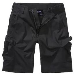 Stoffhose BRANDIT "Brandit Herren Kids BDU Ripstop Shorts", M&auml;dchen, Gr. 134/140, Normalgr&ouml;&szlig;en, schwarz, 100% Baumwolle, unifarben, relaxed fit, Hosen Stoffhose