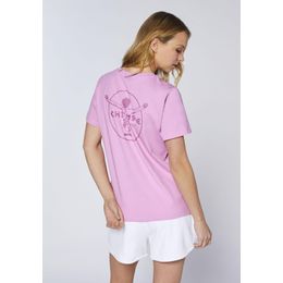 T-Shirt Chiemsee, Damen, Gr. 38, orchid, 100% Baumwolle, Rundhals, Shirts T-Shirt