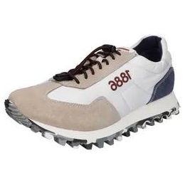Sneaker Josef Seibel "Clyde 01, beige-blau", Herren, Gr. 44, beige (beige, blau), Obermaterial: 80% Rindsleder Leather cow. 20% Textilmaterial TEXMAT., Schuhe Sneaker