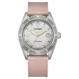 Automatikuhr Citizen "Diver Looking Automatik Unisex size", altrosa, silberfarben, Armbanduhren, Herren, Automatikuhr, Armbanduhr, Damenuhr, Herrenuhr, analog, Big Date