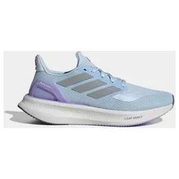 Laufschuh Adidas PERFORMANCE "PUREBOOST 5", Damen, Gr. 40,5, crystal sky, silber metallic, glow lila, Synthetik, Textil, Schuhe Laufschuh