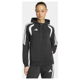 Kapuzensweatshirt Adidas PERFORMANCE "TIRO26 LEAGUE SWEAT", Damen, Gr. XXL, schwarz, wei&szlig;, Obermaterial: 70% Baumwolle, 30% Polyester, angesetztes B&uuml;ndchen, Sweatshirts