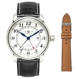 Quarzuhr Zeppelin "LZ 127 Graf Zeppelin", schwarz, Armbanduhren, Herren, Quarzuhr, Armbanduhr, Herrenuhr, Made in Germany, Ideal auch als Geschenk