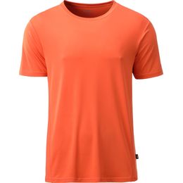 Funktionsshirt LPO "NAKIN BASIC MEN", Herren, Gr. S (48), orange, 94% Polyester; 6% Elasthan, k&ouml;rpernah, Shirts Funktionsshirt, Funktionsshirt mit V-Ausschnitt
