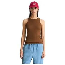 Marc O'Polo T-Shirt MARC O'POLO DENIM "aus reinem Organic Cotton", Damen, Gr. S, umbra braun, Obermaterial: 95% Baumwolle, 5% Elasthan, unifarben, slim fit, Rundhals, normaler Saum, Shirts T-Shirt