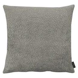 Dekokissen Apelt "Toulouse", grau, unifarben, B:58cm H:10cm L:58cm, Chenille, Polyester, Dekokissen_Sitzkissen_Kissenh&uuml;llen, Chenille mit 3D Effekt