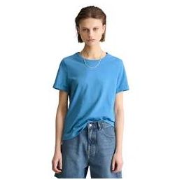 Marc O'Polo T-Shirt MARC O'POLO DENIM "aus Organic Cotton", Damen, Gr. XL, azure sky, Obermaterial: 100% Baumwolle, unifarben, Basic, relaxed fit, Rundhals, Shirts T-Shirt