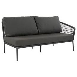 Sitzbank Musterring "Freilicht Anreihsofa", schwarz, grau, anthrazit, B:164cm H:75cm T:85cm, Aluminium, Stoff, Sitzb&auml;nke, Sitzbank, Sitzh&ouml;he von 42 cm kombiniert mit komfortabler Gurtfederung