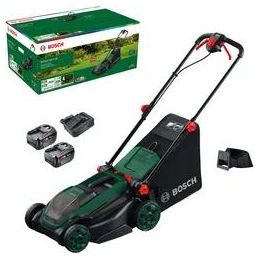 Akkurasenm&auml;her Bosch HOME & GARDEN "Rotak 18V2-38", gr&uuml;n, Rasenm&auml;her, Kraftvoller 3-in-1-M&auml;her f&uuml;r mittelgro&szlig;e bis gr&ouml;&szlig;ere Rasenfl&auml;chen