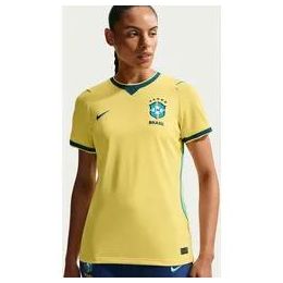 Fu&szlig;balltrikot Nike "Brasilien 2026 Heimstadion Replika-Fu&szlig;balltrikot (Damen)", Damen, Gr. XXL, wei&szlig;, neutral, Obermaterial: 100% Polyester, Trikots Fu&szlig;balltrikot, f&uuml;r Training und Freizeit, mit Dri-FIT-Technologie