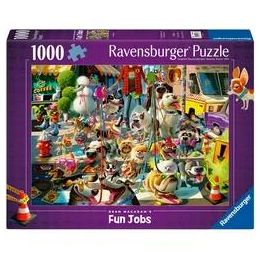 Puzzle Ravensburger "Dean MacAdam: Vierbeiner auf Tour", bunt, Puzzles, KinderB:70cm H:50cm, Pappe, Motiv, Made in Germany, B:70cm H:50cm
