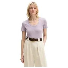 Marc O'Polo T-Shirt MARC O'POLO "aus reiner Baumwolle", Damen, Gr. XXS, dusty lavender, Obermaterial: 100% Baumwolle, unifarben, Basic, regular fit, tiefer Rundhals, normaler Saum, Shirts T-Shirt