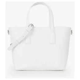 Shopper Valentino BAGS "PANDIA RE", Damen, Gr. B/H/T: 25cm x 23cm x 14cm, bianco, Lederimitat, Taschen Shopper, Damen Umh&auml;ngetasche, Handtasche, Schultertasche mit Logo