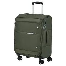 Weichgep&auml;ck-Trolley Samsonite "GOTWIST", Gr. B/H/T: 40cm x 55cm x 23cm 42 l, dunkelgr&uuml;n, Polyester, Koffer, mit Teleskopgriff und mehreren Tragegriffen, innen aus Polyester