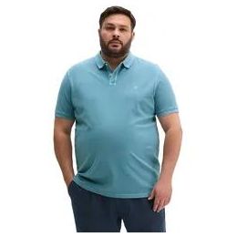 Marc O'Polo Poloshirt MARC O'POLO "aus Bio-Baumwolle", Herren, Gr. 4XL, blau dawn, Obermaterial: 100% Baumwolle, unifarben, regular fit, Strickb&uuml;ndchen, Shirts