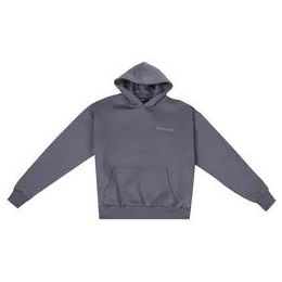 Kapuzenpullover DROPSIZE "Dropsize HEAVY OVERSIZE EAGLE HOODIE", Herren, Gr. S, steel grau, 70% Baumwolle, 30% Polyester, mehrfarbig, oversize, ohne Ausschnitt, Pullover Kapuzenpullover
