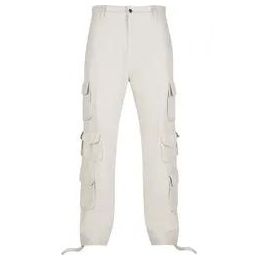 Cargohose Karl Kani "Karl Kani Herren Retro Washed Cargo Pants", Herren, Gr. XXL, US-Gr&ouml;&szlig;en, sanftes wei&szlig;, 100% Baumwolle, unifarben, relaxed fit, Hosen Cargohose