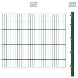 Einstabmattenzaun Arvotec "ESSENTIAL 140 zum Aufschrauben", gr&uuml;n (dunkelgr&uuml;n), H:140cm, Kunststoff, Stahl, Zaunelemente, Zaunh&ouml;he 140 cm, Zaunl&auml;nge 2 - 60 m