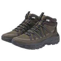 Wanderschuh Jack Wolfskin "WILD HIKE TEXAPORE MID M", Damen, Gr. 44,5, obsidian moss, Synthetik, Schuhe Wanderschuh, wasserdicht, Trekkingschuh
