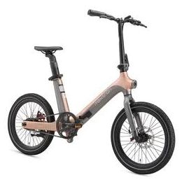 E-Bike MAXTRON "Smart 30 Urban" Gr. 42, metallic, goldgrau, schwarz, Elektrofahrr&auml;der, 42cm, 20 Zoll (50,80cm), E-Klapprad kompakt und flexibel f&uuml;r Stadt & Reise