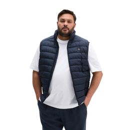 Marc O'Polo Steppweste MARC O'POLO "aus recycelter Qualit&auml;t", Herren, Gr. 3XL, schwarz navy, Obermaterial: 100% Polyester, unifarben, regular fit, Westen Steppweste