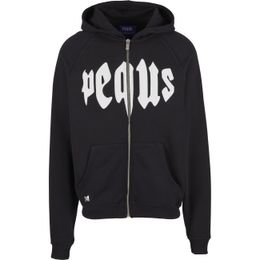 Sweatjacke PEQUS "PEQUS PEQUS Mythic Zip-Hoodie", Herren, Gr. M, schwarz, 100% Baumwolle, Sweatjacken Sweatjacke