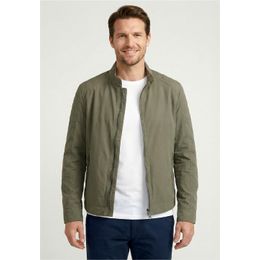 Outdoorjacke NEW CANADIAN, Herren, Gr. 25, olivgr&uuml;n, gr&uuml;n, 100% Polyester, unifarben, normal, hoch geschlossener Ausschnitt, Jacken Outdoorjacke, mit windabweisender Funktion