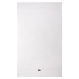 Badetuch Lacoste "LCASUAL", blanc, B:90cm L:150cm, Frottier, Obermaterial: 100% Baumwolle, Handt&uuml;cher, Badetuch, mit Label-Applikationen und Bord&uuml;re