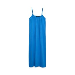 V&eacute;ro Moda Maxikleid VERO MODA "VMLUNA SINGLET ANKLE DRESS NOOS", Damen, Gr. S, N-Gr, nebulas blau, Jersey, Obermaterial: 50% Baumwolle, 50% Polyester, unifarben, normal lang, Rundhals, Kleider Maxikleid, Baumwollmischung, regular fit