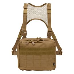 Schultertasche Brandit "Brandit Unisex Chest Pack", Damen, Gr. onesize, camel, Polyester, unifarben, Taschen Schultertasche