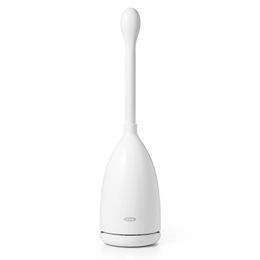 WC-Reinigungsb&uuml;rste OXO GOOD GRIPS "Toilettenb&uuml;rste mit Randreiniger", wei&szlig;, B:14,3cm H:13cm L:47,5cm, Kunststoff, Nylon, Reinigungsb&uuml;rsten