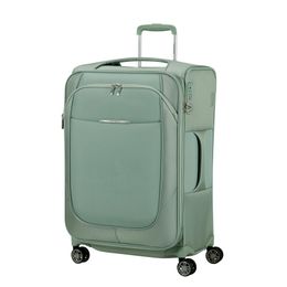 Weichgep&auml;ck-Trolley Samsonite "RE-LITE, verschiedene Gr&ouml;&szlig;en und Farben", Gr. B/H/T: 44cm x 67cm x 30cm 79 l, sage, Polyester, Koffer, mit arretierbarem und versenkbarem Druckknopf-Trolleysystem