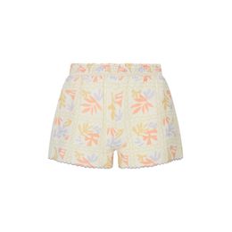 Shorts RAFFYA "Gilly Scalloped Edge Matisse Print Short M&auml;dchen", M&auml;dchen, Gr. 104, multi, 100% Baumwolle, normal, Hosen Shorts