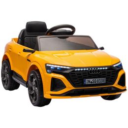 Elektro-Kinderauto Audi SQ8 E-Tron, Gelb, Schwarz, Metall, Kunststoff, 99x54x46 cm, Spielzeug, Kinderspielzeug, Kinderautos & Elektro-Kinderautos