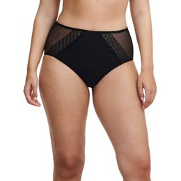 Taillenslip Chantelle "PLAY", Damen, Gr. 48, schwarz, Obermaterial: 71% Polyamid, 29% Elasthan, k&ouml;rpernah, Unterhosen Taillenslip, Spitze, blickdichtes Gewebe