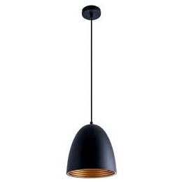Paco Home Pendelleuchte "JACK", schwarz, 1, &Oslash; 25cm H: 26cm, Leuchten, K&uuml;chenlampe H&auml;ngelampe Esszimmer Esstischlampe Innen Gold Wei&szlig;, Pendelleuchte