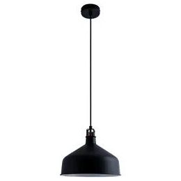 Paco Home Pendelleuchte "JAMES", schwarz, 1, &Oslash; 30cm H: 19,5cm, Leuchten, K&uuml;chenlampe H&auml;ngend H&auml;ngelampe Esszimmer Esstischlampe Industrial, Pendelleuchte