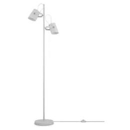 Paco Home Stehlampe "KARL", wei&szlig;, 2, H: 162,1cm, Leuchten, mit kompatiblen Dimmer und Leuchtmittel, Stehlampe