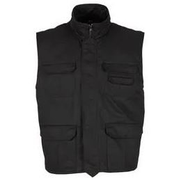 Steppweste BRANDIT "Brandit Safari Vest", Herren, Gr. L, schwarz, 100% Polyester, Westen Steppweste