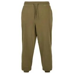Stoffhose Urban Classics "Urban Classics Herren Basic Sweatpants", Herren, Gr. S, US-Gr&ouml;&szlig;en, tiniolive, 80% Baumwolle, 20% Polyester, unifarben, normal, Hosen Stoffhose