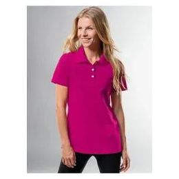 Poloshirt TRIGEMA "TRIGEMA Poloshirt", Damen, Gr. S, pink (magenta), Piqu&eacute;, 100% Baumwolle, Basic, ohne Ausschnitt, Shirts