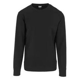 Rundhalspullover Urban Classics "Urban Classics Herren Diamond Quilt Crewneck", Damen, Gr. S, schwarz, 100% Polyester, unifarben, normal, Rundhals, Pullover Rundhalspullover