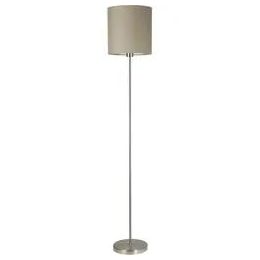 Eglo Stehlampe "PASTERI Stehlampe - Stoff - Stahl - E27 - 1X60W - IP20", nickel, matt, 1, &Oslash; 28cm H: 157,5cm, 1 Stk., Leuchten, Standleuchte, Wohnzimmer, Esszimmer, Schalfzimmer, H157,5 x &Oslash;28 cm, Stehlampe