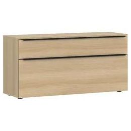 Lowboard Tom Tailor HOME "COLOR PUZZLE 3 &ndash; 1 Klappe 1 Schublade mit farbigem Griff und F&uuml;&szlig;en", light oak, B:110cm H:56cm T:42cm, Holzwerkstoff, Melamin, Spanplatte, Sideboards, Lowboard