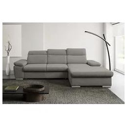 Ecksofa WERK2 "Palma modernes Schlafsofa mit Bettkasten, L-Form, B/T 282/185 cm", anthrazit, B:282cm H:88cm T:185cm, Sofas, Ecksofa