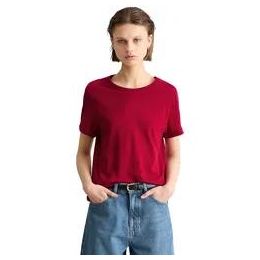 Marc O'Polo T-Shirt MARC O'POLO DENIM "aus Organic Cotton", Damen, Gr. M, vivid cherry, Obermaterial: 100% Baumwolle, unifarben, Basic, relaxed fit, Rundhals, Shirts T-Shirt