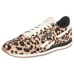 Sneaker Reebok CLASSIC "CLASSIC AZ", Herren, Gr. 40,5, cheetah, schwarz, chalk, Leder, Synthetik, Schuhe Sneaker