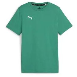 Trainingsshirt Puma "TEAMGOAL CASUALS TEE JR", Jungen, Gr. 164, sport gr&uuml;n, Puma wei&szlig;, Jersey, Obermaterial: 100% Baumwolle, unifarben, regular fit normal, Rundhals, Shirts, f&uuml;r Jugendliche, Kurzarm, f&uuml;r sportliche Aktivit&auml;ten