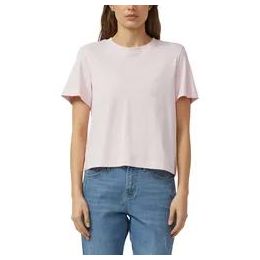 T-Shirt s.Oliver, Damen, Gr. 38, rose, Jersey, Obermaterial: 100% Baumwolle, unifarben, gerade h&uuml;ftbedeckend, Rundhals, abgesteppte Kante, Shirts T-Shirt, Sommershirt unifarben